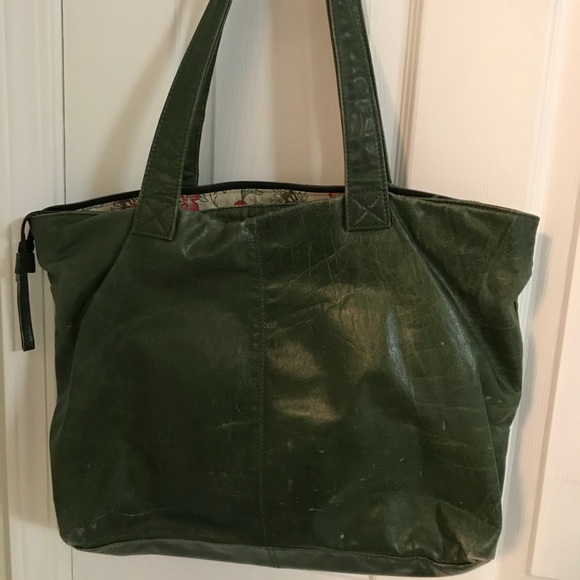 latico | Bags | Latico Green Leather Tote | Poshmark
